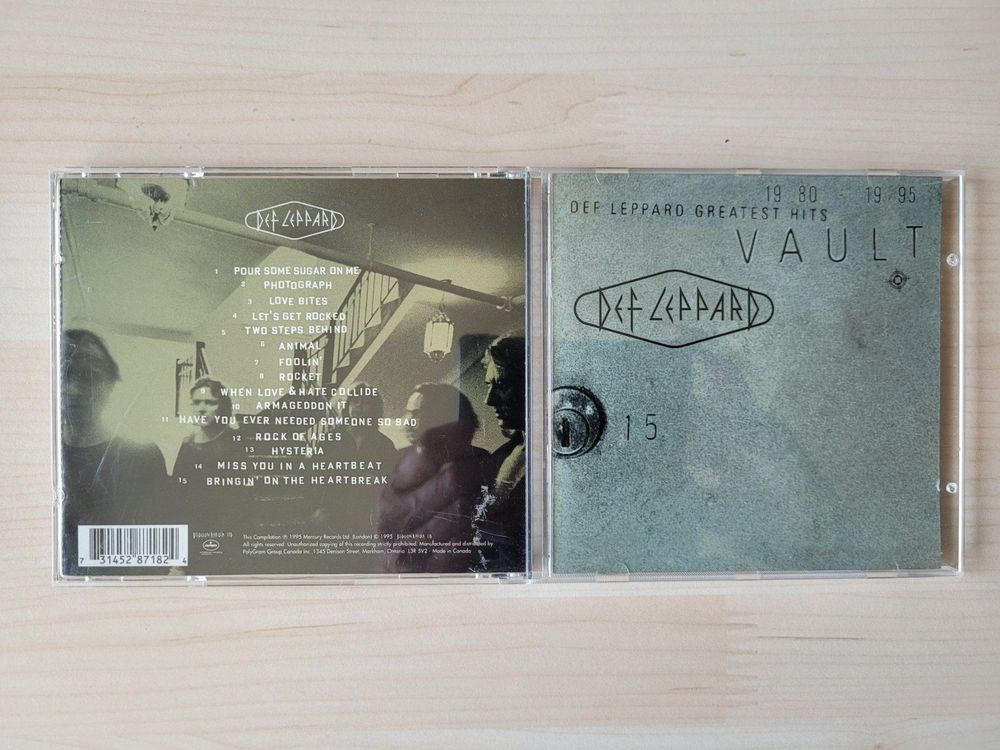 CD Def Leppard - Vault 1980-1995 - Greatest Hits, 1995 (Gebraucht) in ...