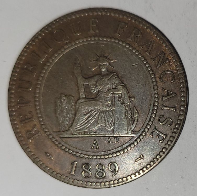 1 CENT / FRENCH INDOCHINE 1889 (Gebraucht) in Mumpf für CHF 3 – mit ...