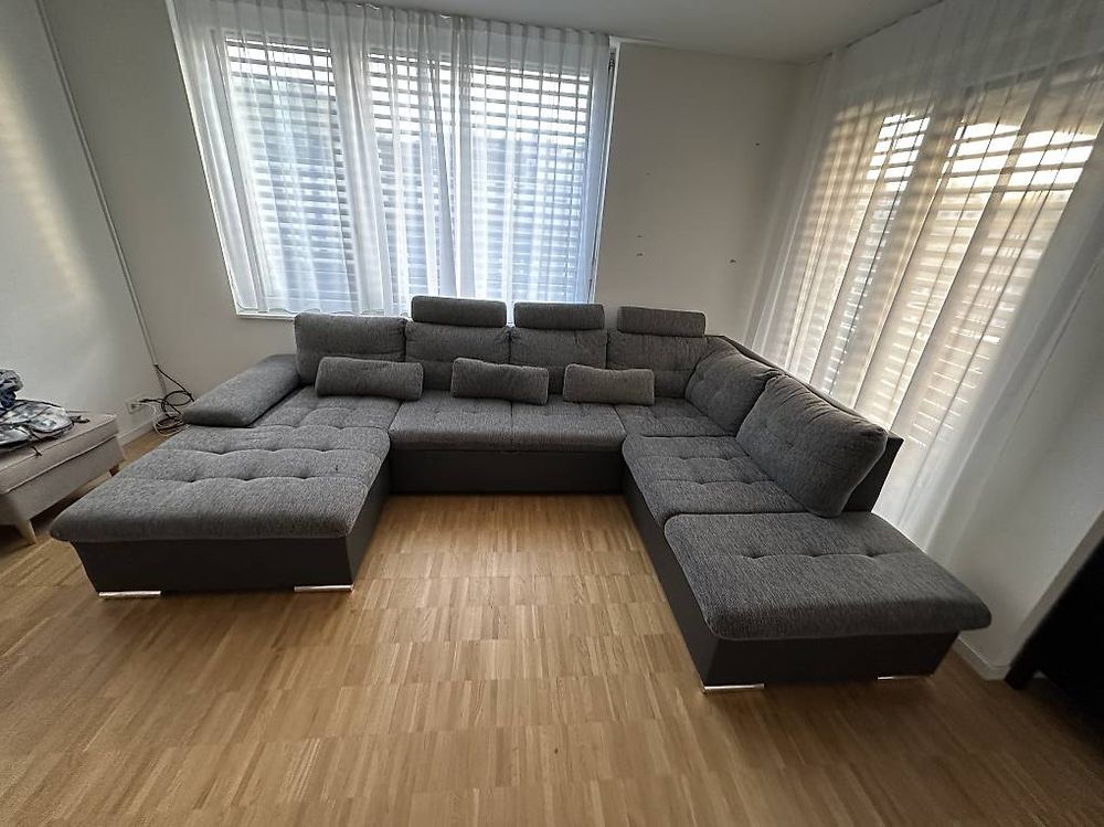 Grosse Wohnlandschaft Ecksofa U-Form 3x1.5m Sofa | Kaufen auf Ricardo