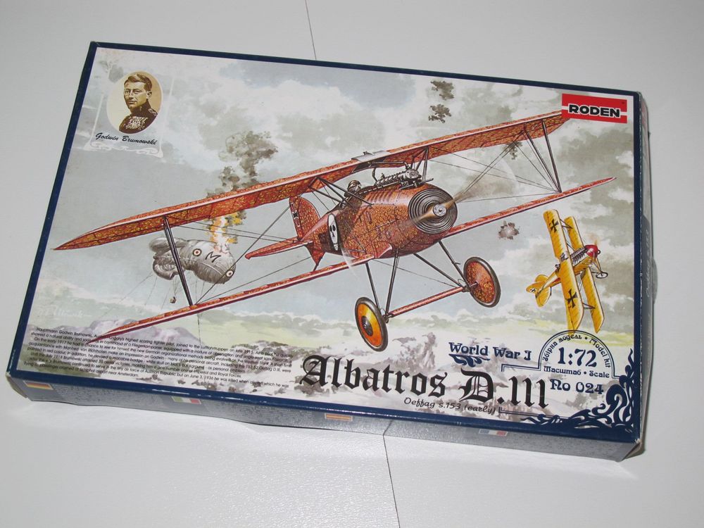 1/72 Roden Albatros D.III "Brumovski" (Neu und originalverpackt) in ...