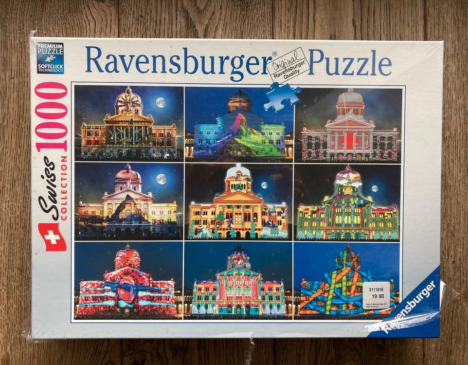 Puzzle 1000 Ravensburger Swiss Collection BUNDESHAUS (Neu und originalverpackt) in Studen BE für ...