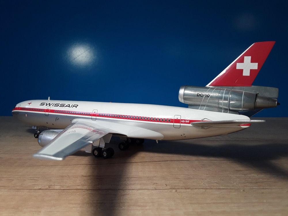 SWISSAIR _ McDonell Douglas DC10 _ HB-IHF _ metall _ 1:200 (Gebraucht ...