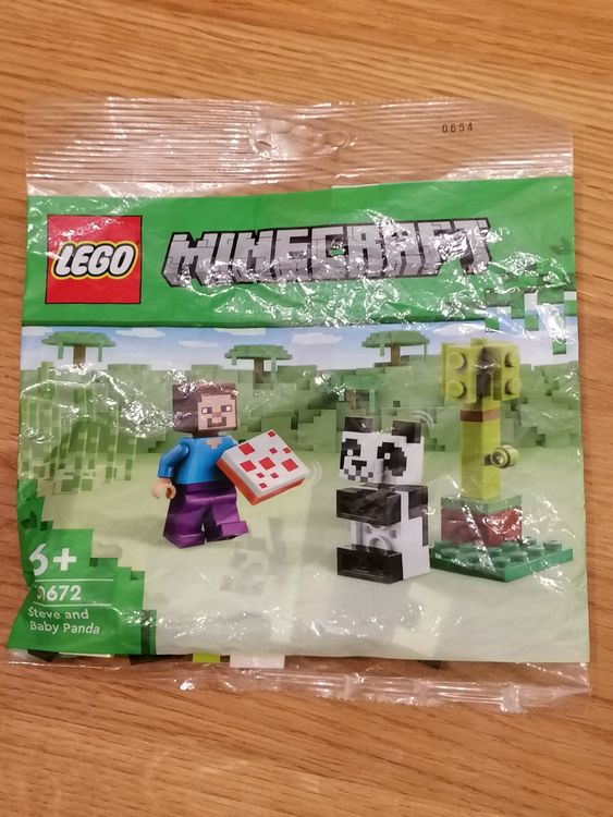 LEGO 30672 - Minecraft Steve und Baby Panda - Polybag (Neu und ...