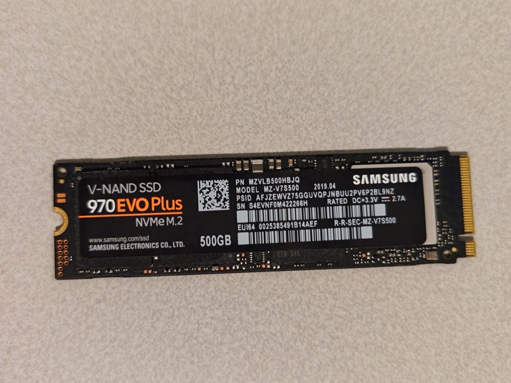 Samsung 970 EVO Plus 500gb NVMe M.2 SSD | Kaufen auf Ricardo