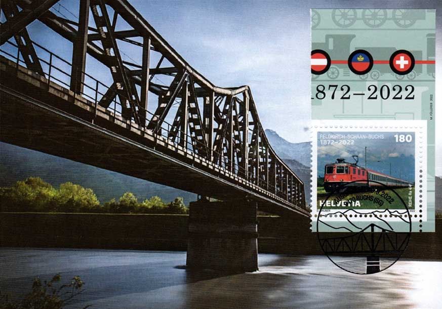 Maximumkarte Bahnstrecke Feldkirch - Buchs (Neu (gemäss Beschreibung)) in Dottikon für CHF 4.5 ...