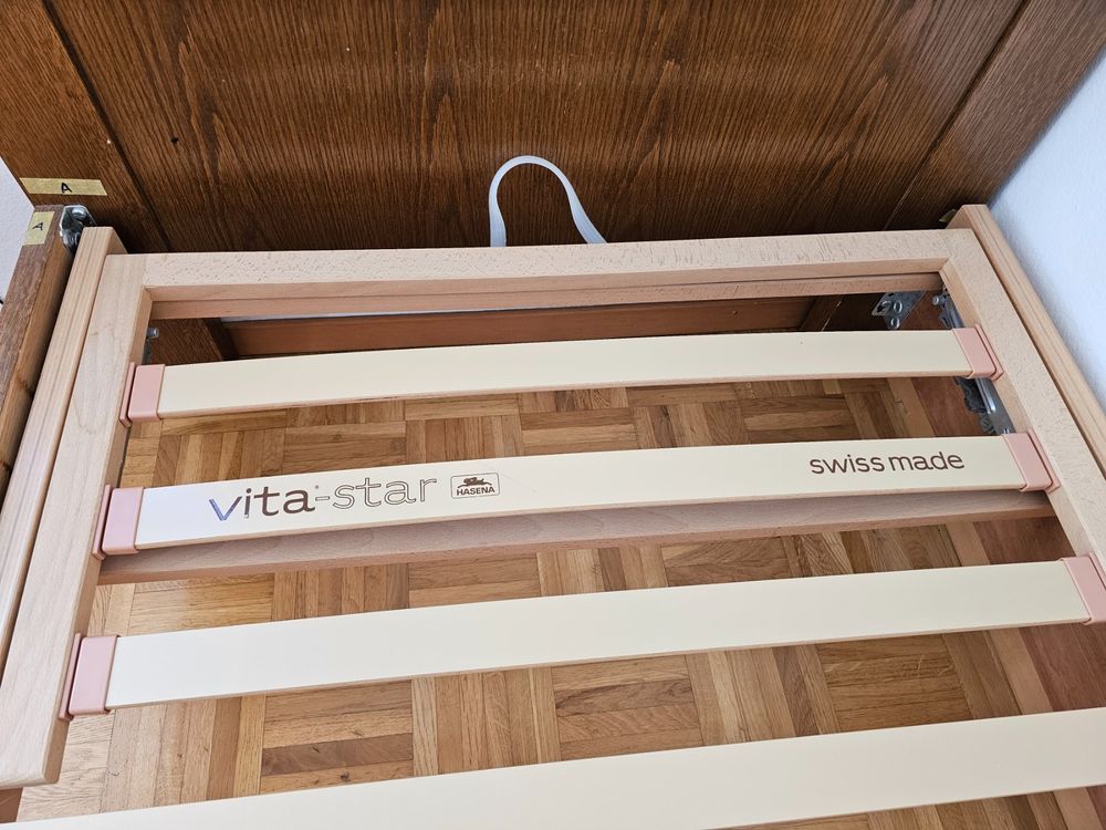 Bett mit Lattenrost (Hasena Vita-Star, Swiss made), 190x90cm | Kaufen ...