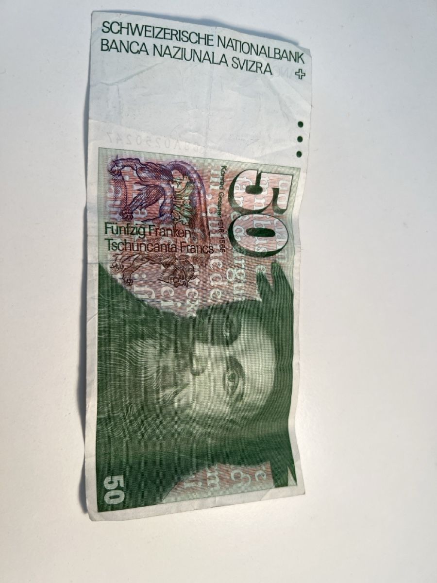 Schweizer 50-Franken-Note, 8. Serie, Top Zustand! (Gebraucht) in ...