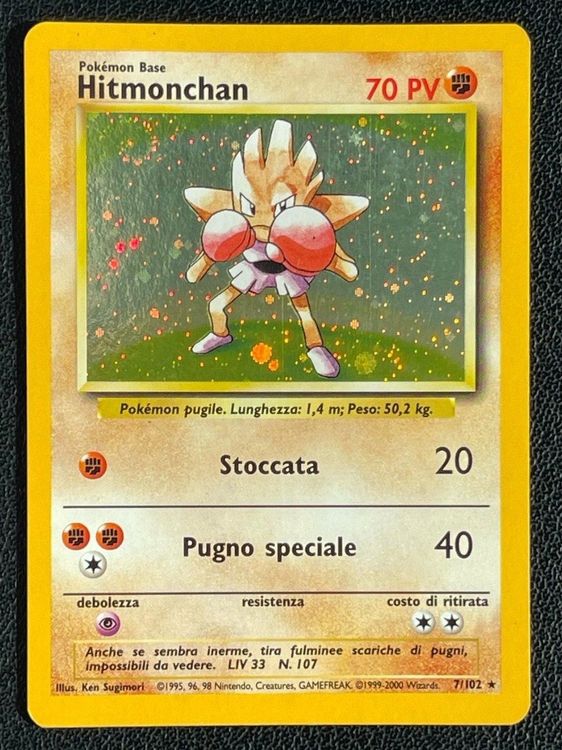 Hitmonchan 7/102 Holo Rare Pokémon Base Set | Kaufen auf Ricardo