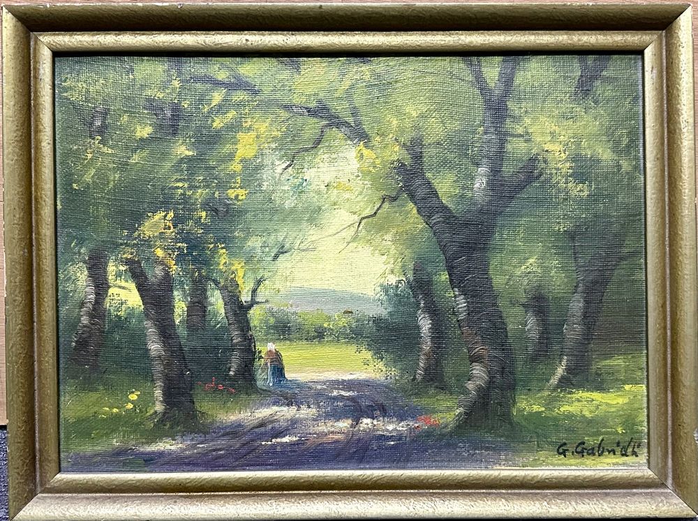 Wunderschönes Wald Szene Landschaftsgemälde von G.Gabrieli (Gebraucht) in Kölliken für CHF 15 ...