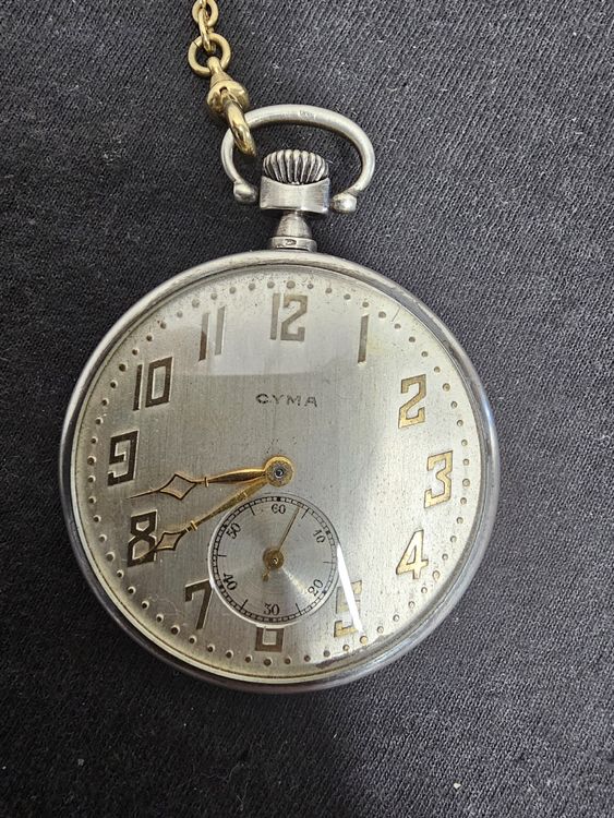 Cyma Silber Taschenuhr (Gebraucht) in Wolfertswil für CHF 90 – mit Lieferung auf Ricardo kaufen