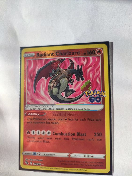 Pokémon Radiant Charizard 011/078 Reverse Pokemon Go | Kaufen auf Ricardo