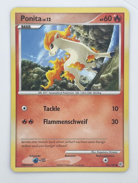 Ponita 94/130 Pokémon Diamond & Pearl (Neu (gemäss Beschreibung)) in Uster für CHF 0.5 – mit ...