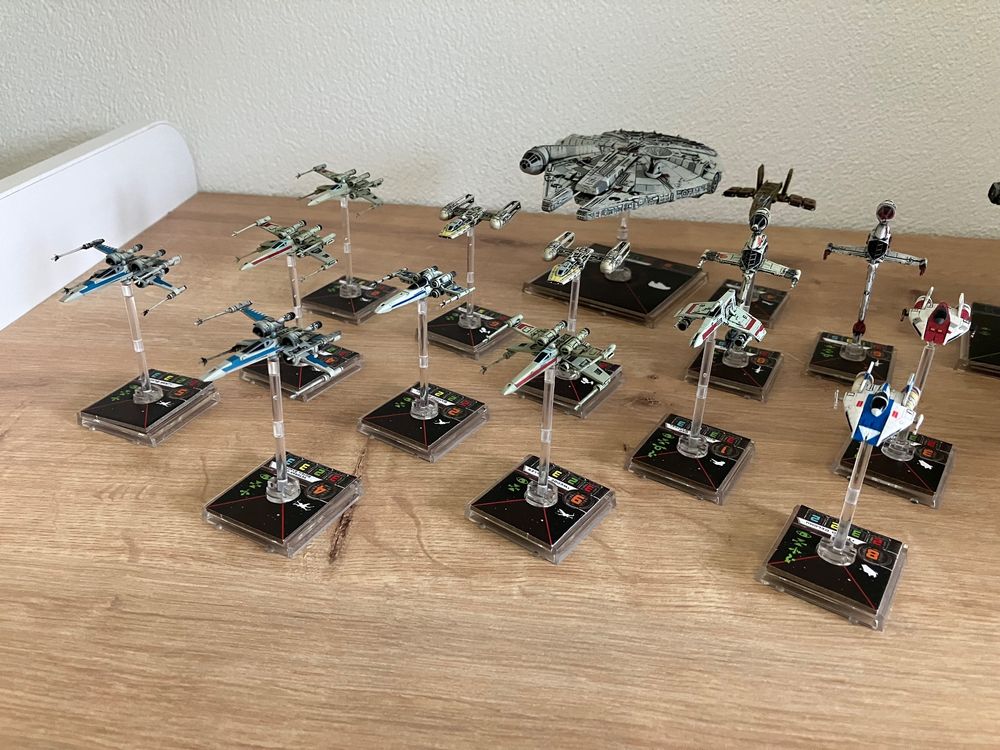 Star Wars X-Wing Tabletop-Spiel: Sammlung mit viel Zubehör (Gebraucht ...