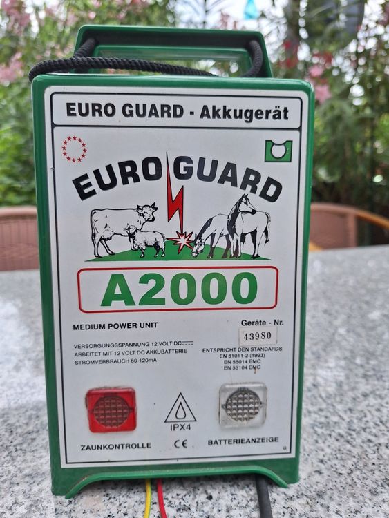 Weidezaungerät "Euroguard A2000" (Gebraucht) in Tübach für CHF 50 – mit Lieferung auf Ricardo kaufen
