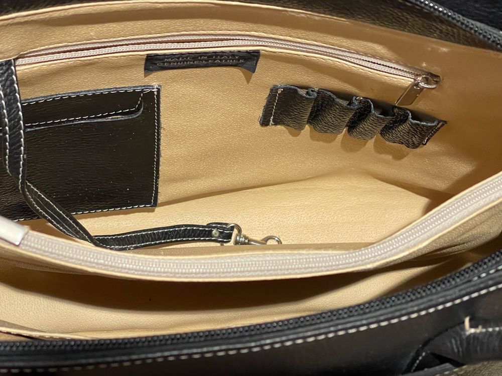 MINNOZZI BAG TASCHE ECHT LEDER KELLY + LOUIS VUITTON PARFÜM (Gebraucht ...