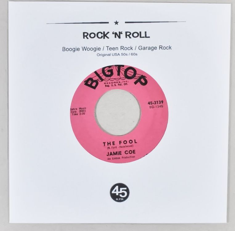 Single: JAMIE COE - The Fool (Rockabilly) | Kaufen auf Ricardo