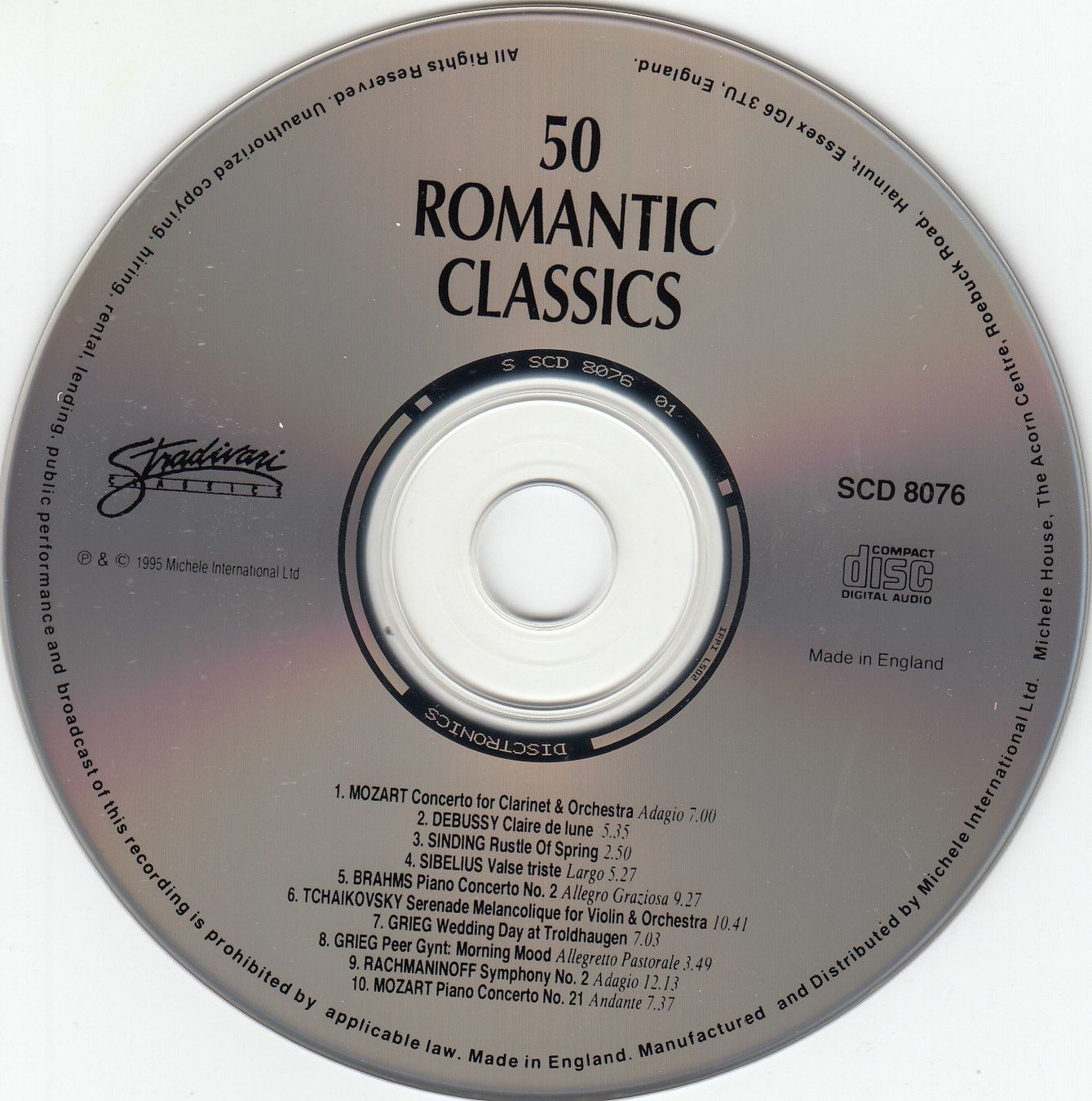 50 Romantic Classics 5 CD Set of the Worlds beautiful Music (Gebraucht ...