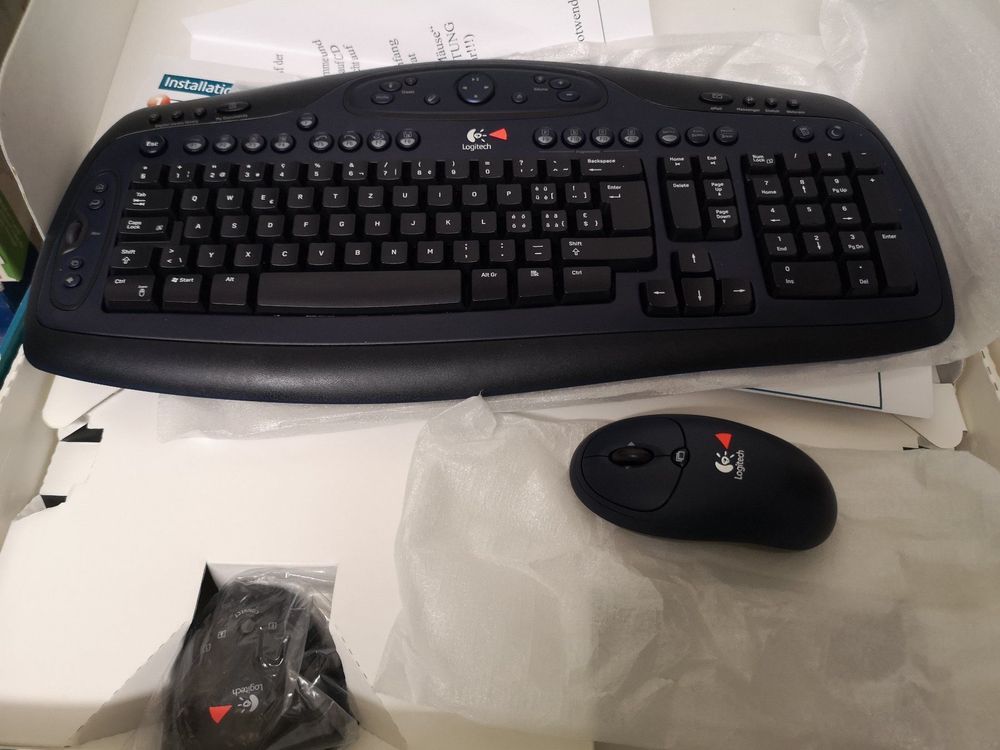 Cordless Desktop LX 500 Logitech Neu OVP Tastatur + Maus (Neu (gemäss ...