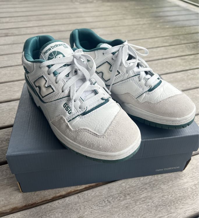 New Balance 550 UNISEX - Sneaker low - white/green Gr. 40.5 (Gebraucht ...