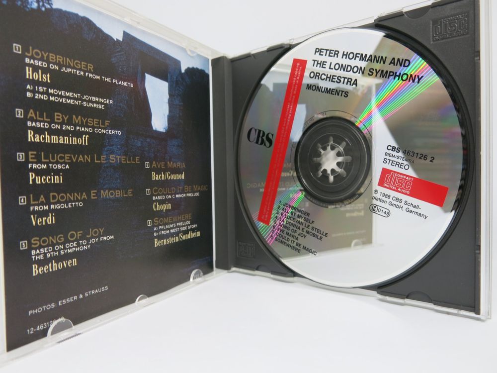 CD Peter Hofmann - Monuments / mit London Symphony Orchestra (Gebraucht) in Ernetschwil für CHF ...