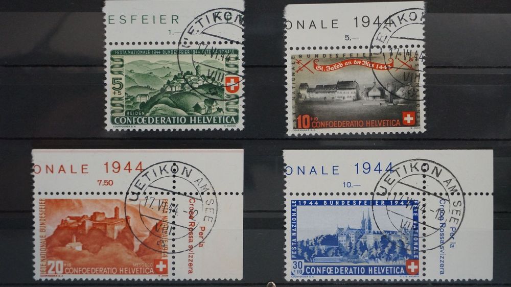 CH - Pro Patria - JG 1944 - Stempel "Uetikon am See" (Gebraucht) in Rombach für CHF 15 – mit ...