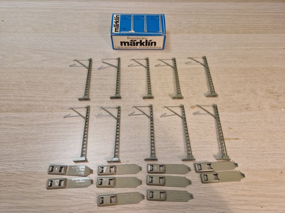 Märklin 10 x 7009 M Mast für Fahrleitung H0 OVP NEU | Kaufen auf Ricardo