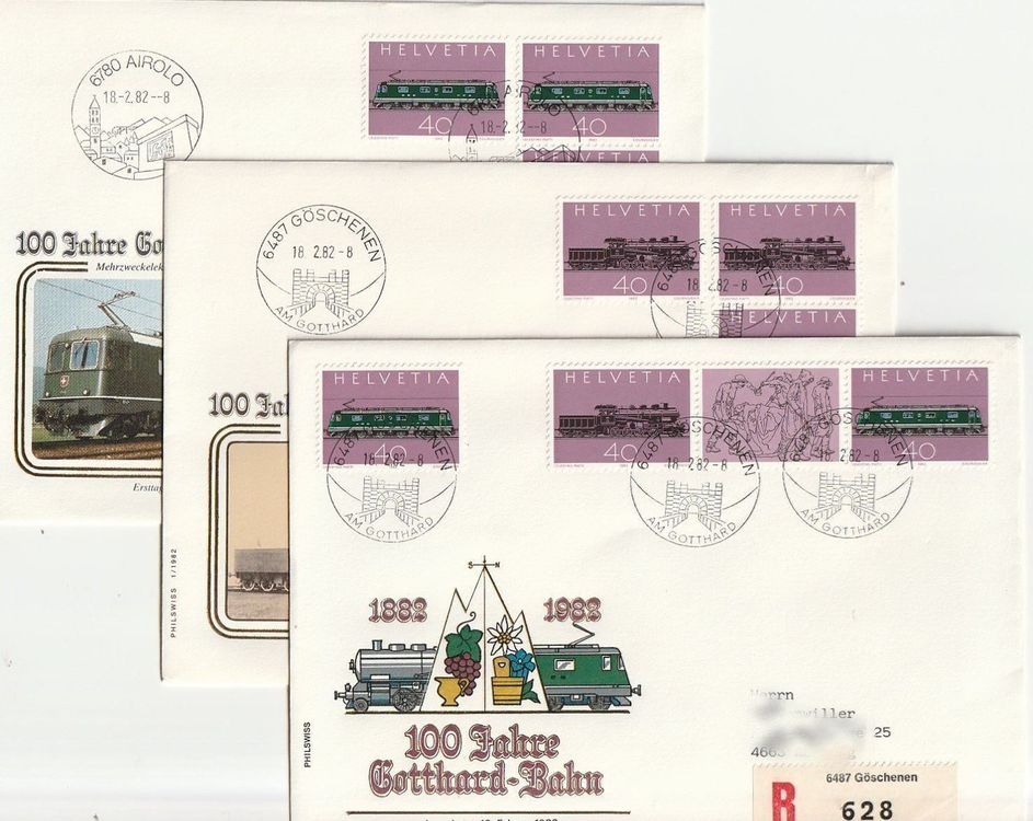 100 Jahre Gotthard-Bahn, 1982 (Gebraucht) in Aarburg für CHF 1 – mit Lieferung auf Ricardo kaufen
