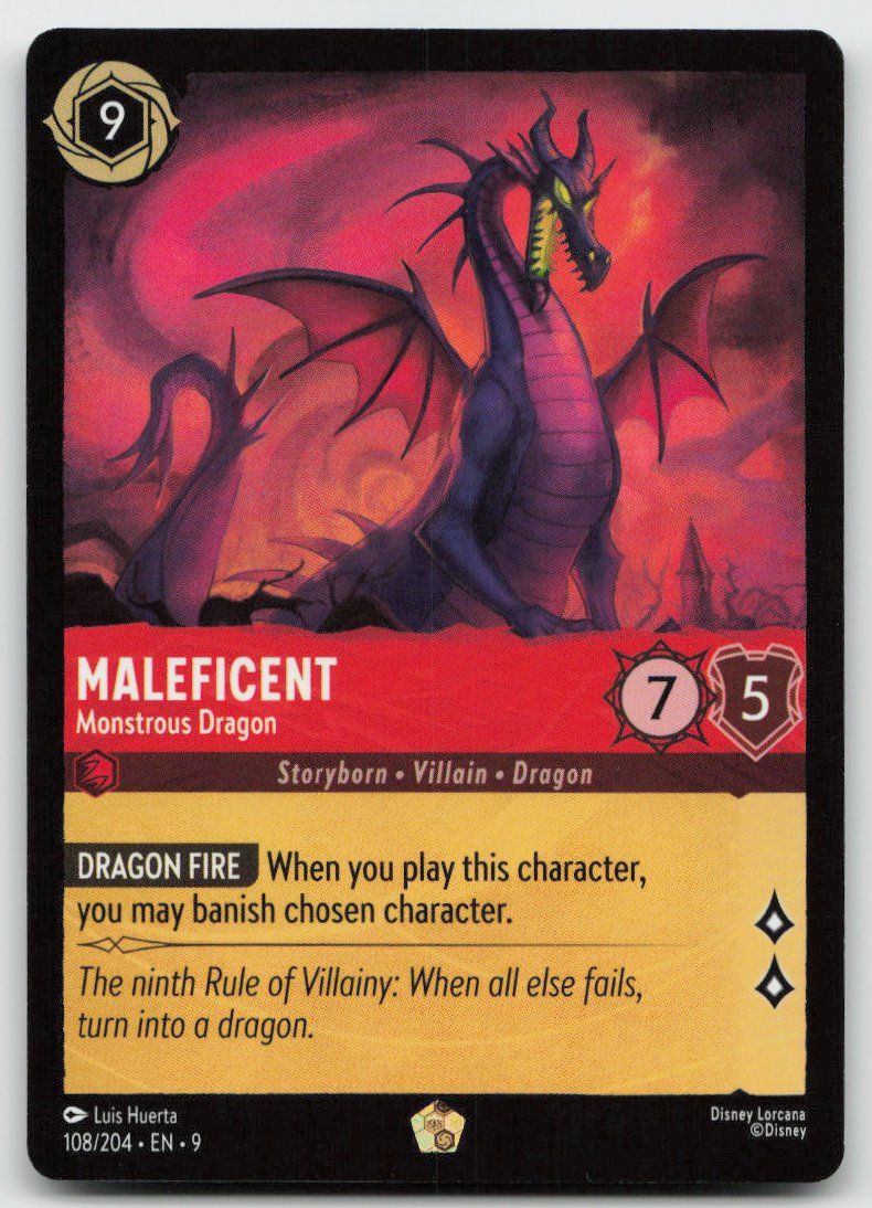 Lorcana Maleficent Legendary 108/204 EN-9 (Usato) a Lugano per CHF 2.9 ...