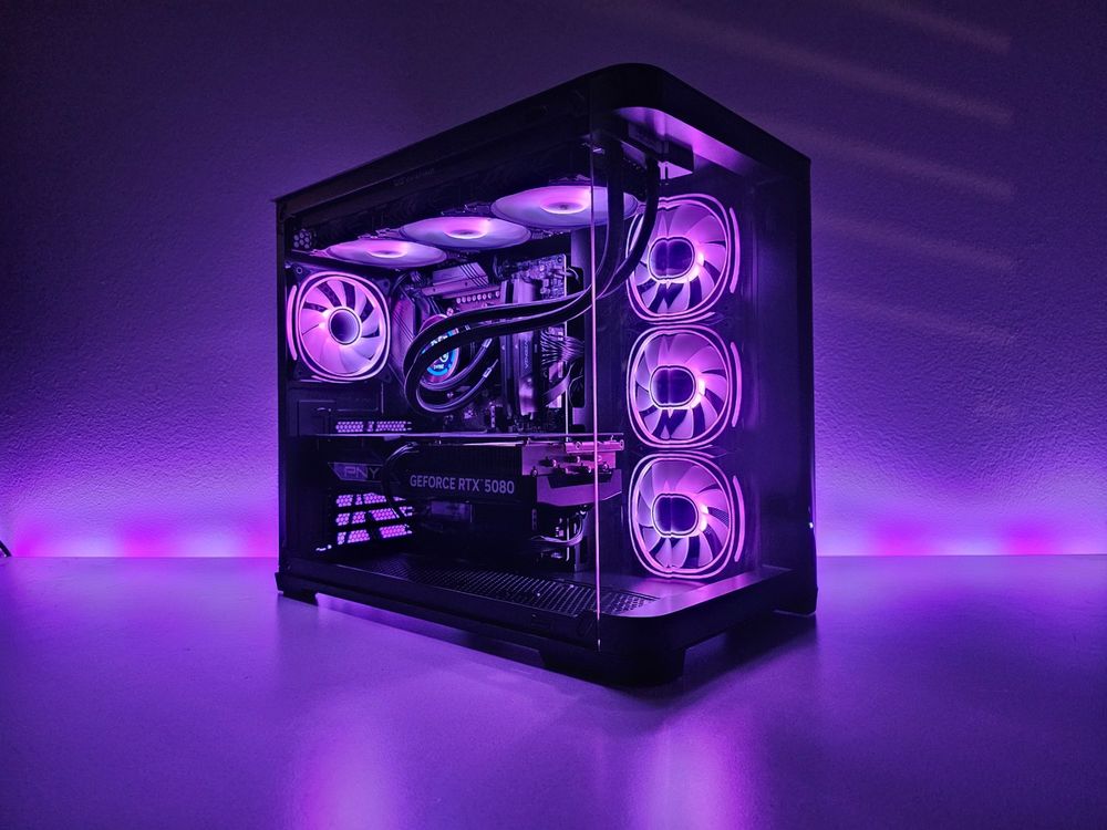 Gaming PC Amethyst💜RTX 5080 + Ryzen 7800X3D | 6000MHz 32GB (Neu und ...