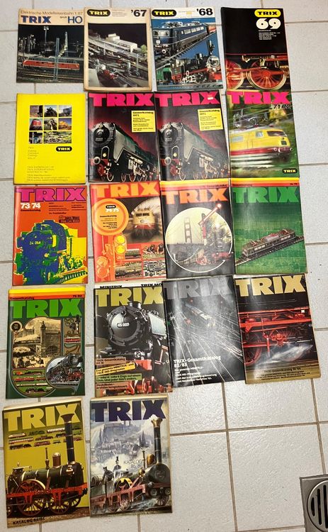 TRIX Modellbahn Kataloge, diverse Jahrgänge, 1967-1984 (Gebraucht) in ...