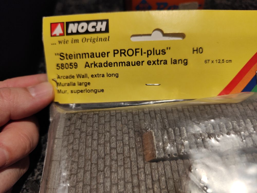 Noch Steinmauer Arkadenmauer extra lang H0 - Neuwertig! VP (Neu (gemäss ...
