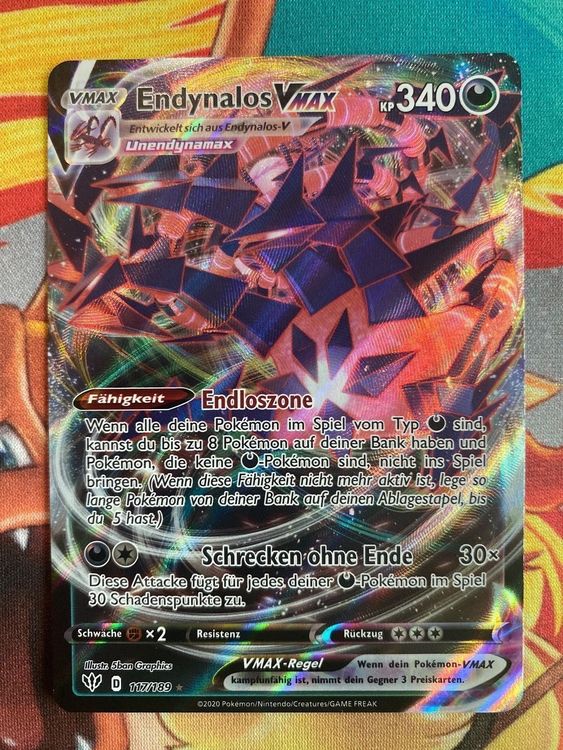 Pokemonkarte Endynalos Vmax (Neu (gemäss Beschreibung)) in Neuhausen ...