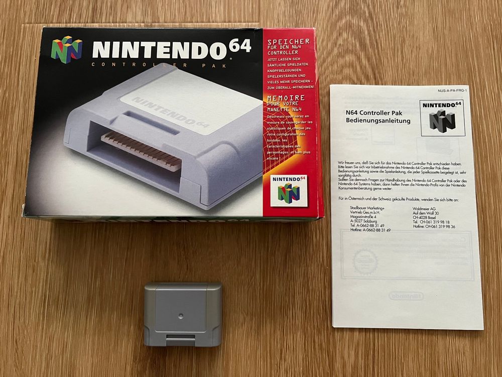 Original Nintendo 64 Controller Pak OVP ***TOP*** | Kaufen auf Ricardo