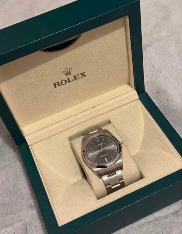 Rolex Oyster Perpetual 39. ( Dark Rhodium/Slate ) (Gebraucht) in Luzern ...