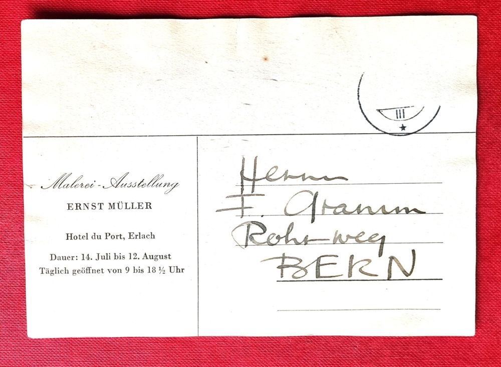 Erlach - Ernst Müller - Malerei Ausstellung im Hotel du Port (Gebraucht ...