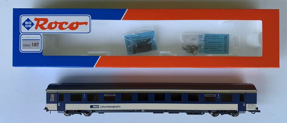 Roco 44893.1 H0 BLS 1. Kl. Reisezugwagen (Neu und originalverpackt) in ...