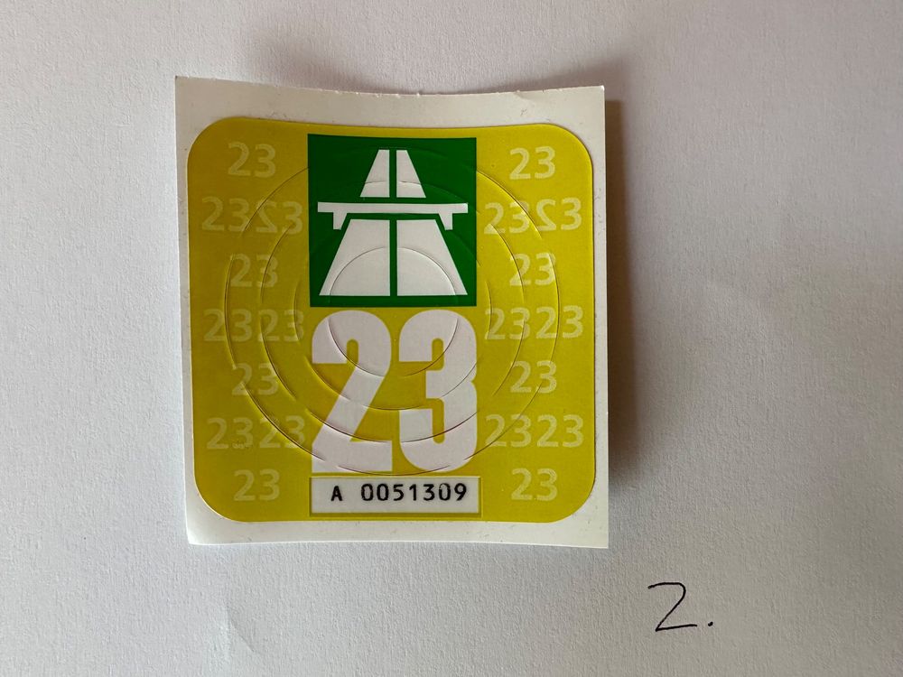 Autobahn Vignette 2023 NEU nr.2 (Neu und originalverpackt) in Rütschelen für CHF 30 – mit ...