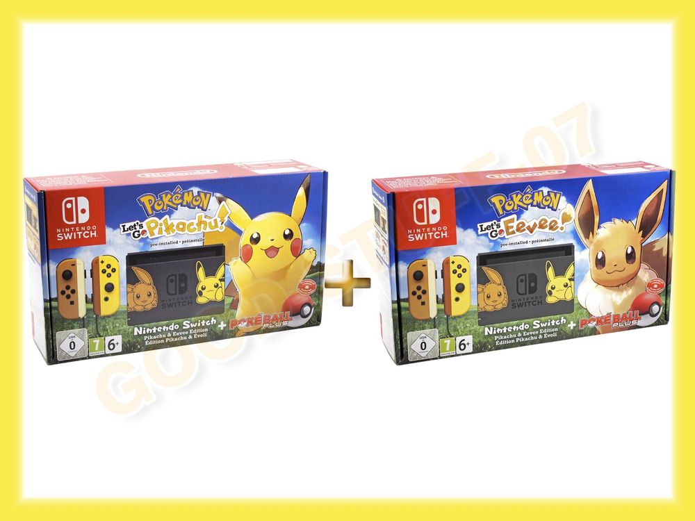 Nintendo Switch Pokémon Pikachu & Eevee Special Edition (Neu und ...