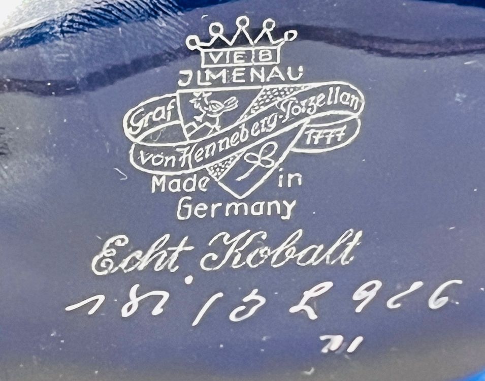 JLMENAU Graf Von Henneberg Echt Kobalt Box Aus Porzellan (Gebraucht) in Root für CHF 10 – mit ...