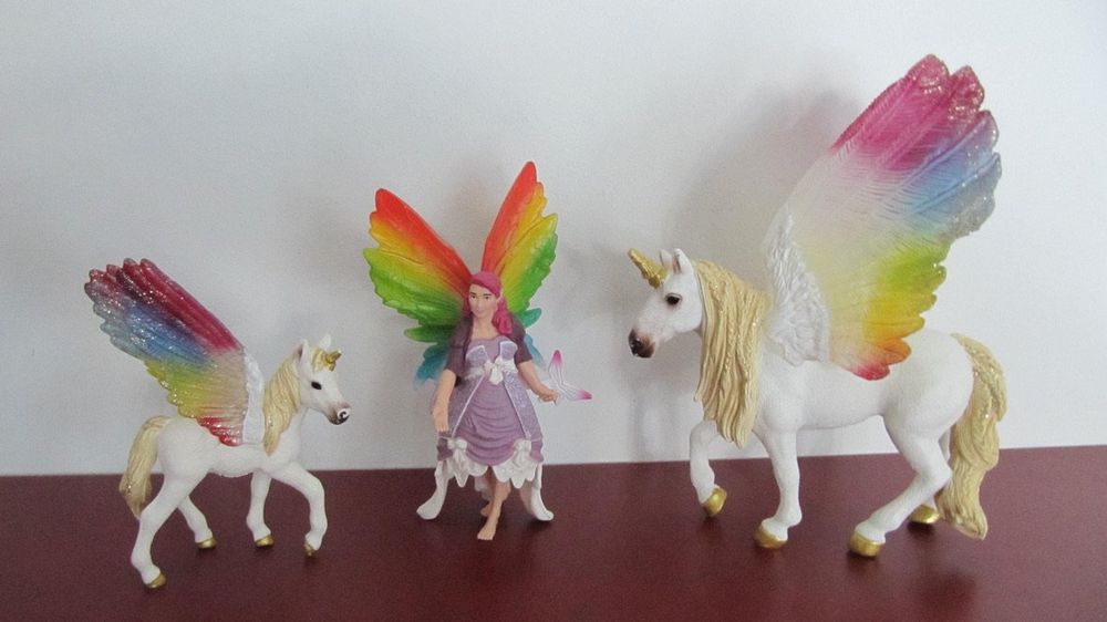 Schleich Bayala: Einhorn Regenbogen Familie mit Fee (Gebraucht) in ...