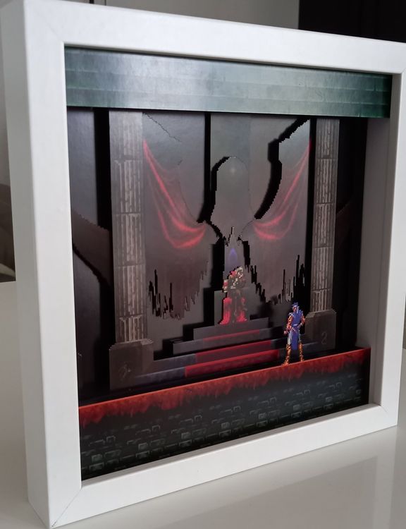 Castlevania Symphony of the Night Papercraft Diorama | Comprare su Ricardo