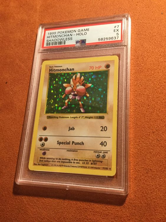 Hitmonchan Holo, Base Set Shadowless Pokemon Game (1999), EX | Kaufen ...