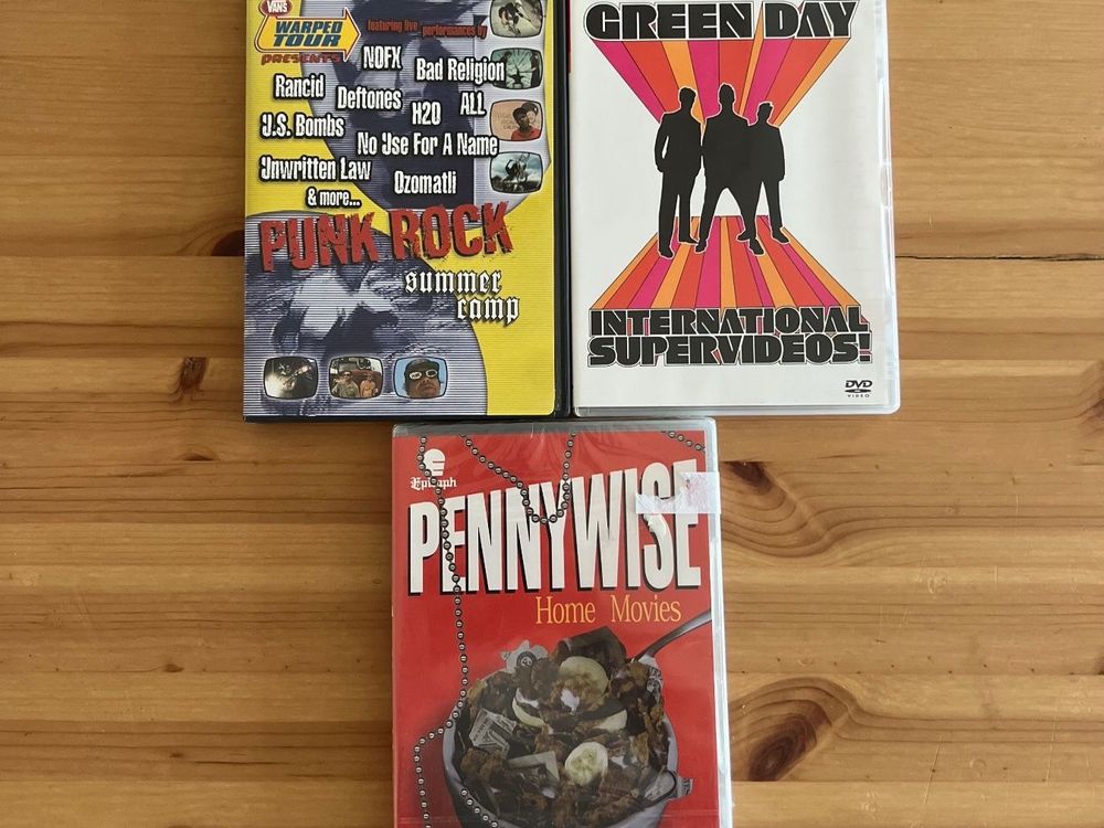 vintage 90' USA Punk DVD collection - Green Day - Pennywise | Kaufen ...