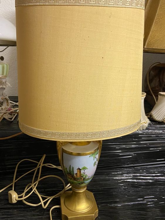 Porzellanlampe Handbemalt - Landschaften 2 | Kaufen auf Ricardo