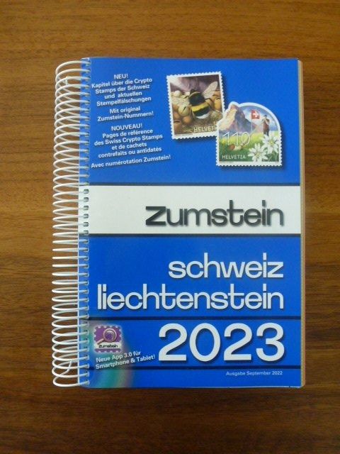 Briefmarken-Katalog zumstein Schweiz/Liechtenstein 2023 (Gebraucht) in Aedermannsdorf für CHF 12 ...