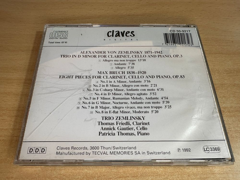 Q5 Alexander Von Zemlinsky, Max Bruch – Chamber Music (Gebraucht) in ...