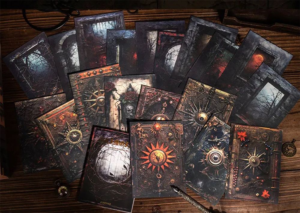 30 Dunkle Magie Papier Magische Legende - (6 Muster) (Neu und ...