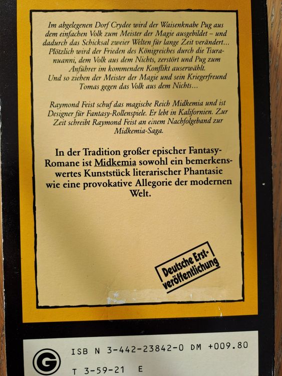 Midkemia 1 - Pug und Thomas - Raymond Feist (Gebraucht) in Oberriet SG ...