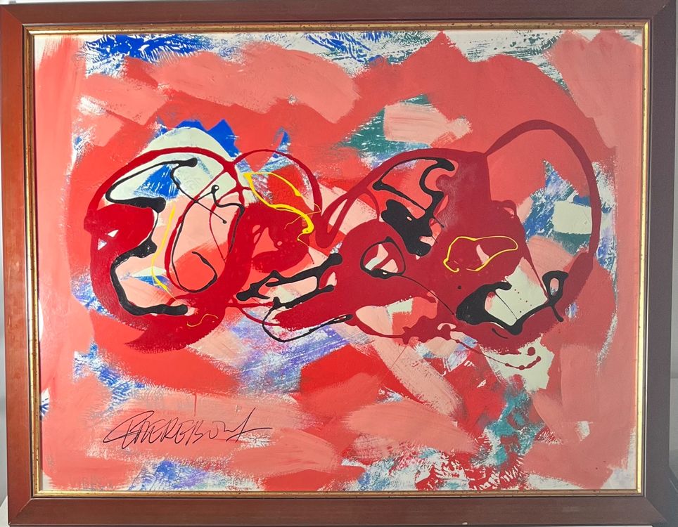 Grosse Abstrakte Gemälde , Unleserlich Signiert (Gebraucht) in Root für CHF 19 – mit Lieferung ...