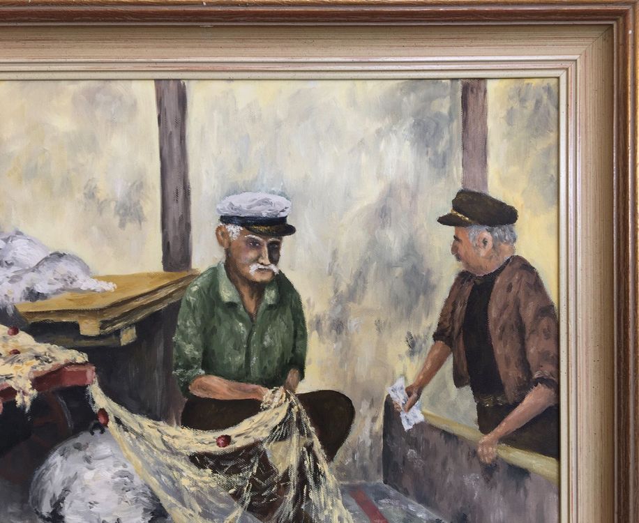 Fischer-Gemälde monogrammiert | Kaufen auf Ricardo